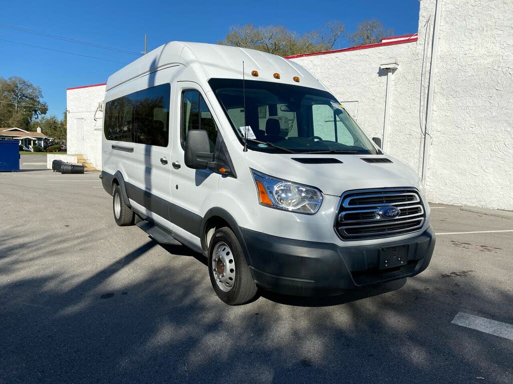 Used 2018 Ford Transit Passenger 350 HD XLT Extended High Roof LWB DRW ...