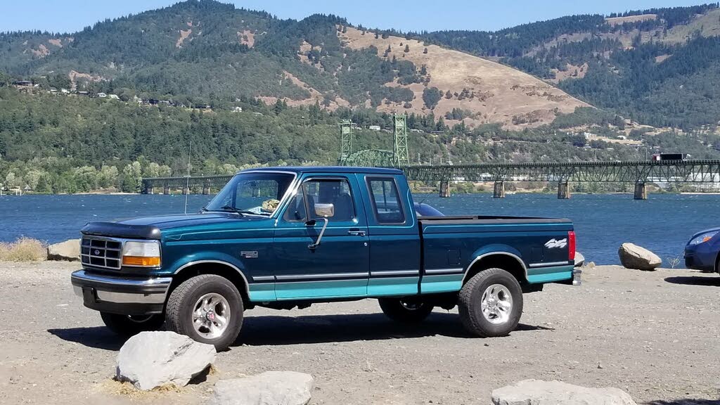 1995 Ford F150 Extended Cab Green