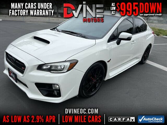 Used 2016 Subaru Wrx Sti Limited With Low Profile Spoiler For Sale In Indio Ca Cargurus