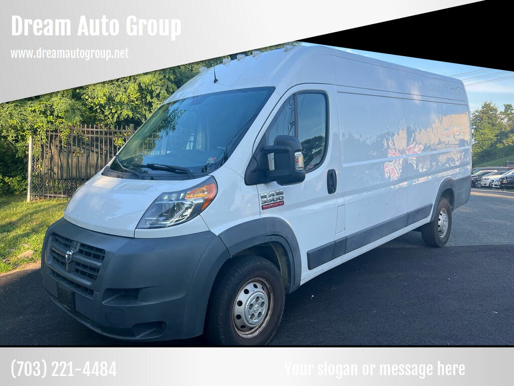 Used RAM ProMaster 3500 159 High Roof Extended Cargo Van for Sale (with ...