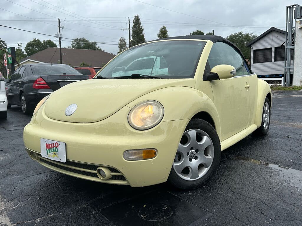 Volkswagen Beetle Yellow Convertible