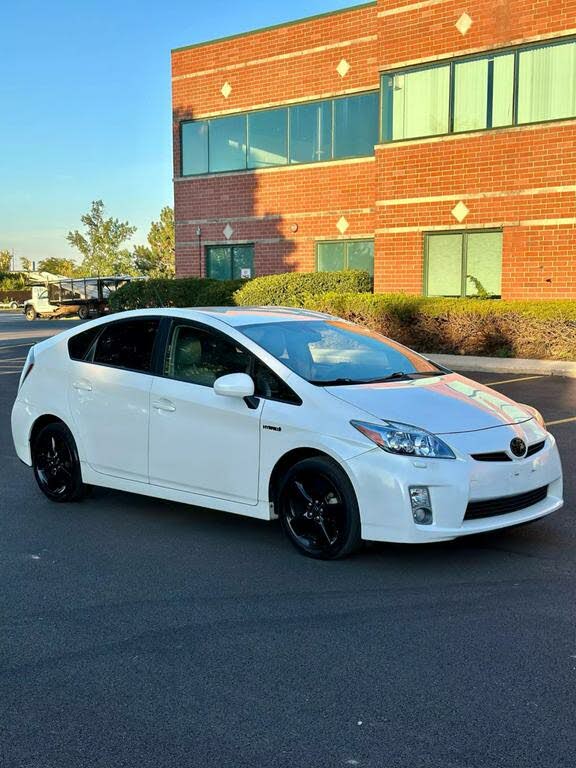 White Prius Black Rims
