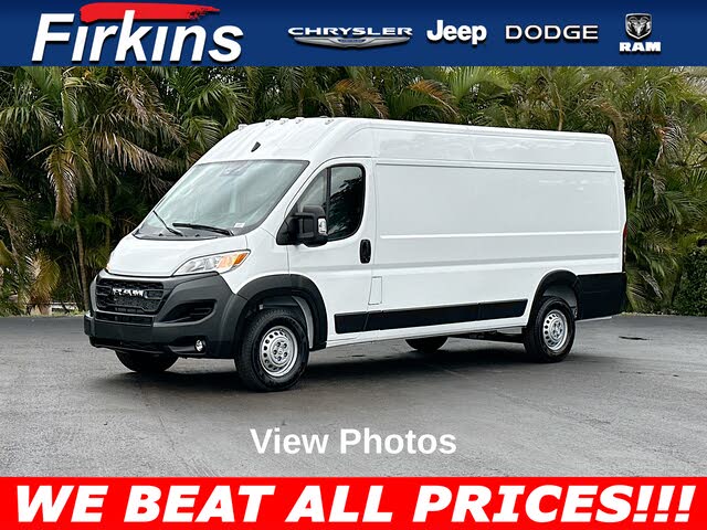 Used RAM ProMaster 3500 SLT+ 159 High Roof Extended Cargo Van for Sale ...