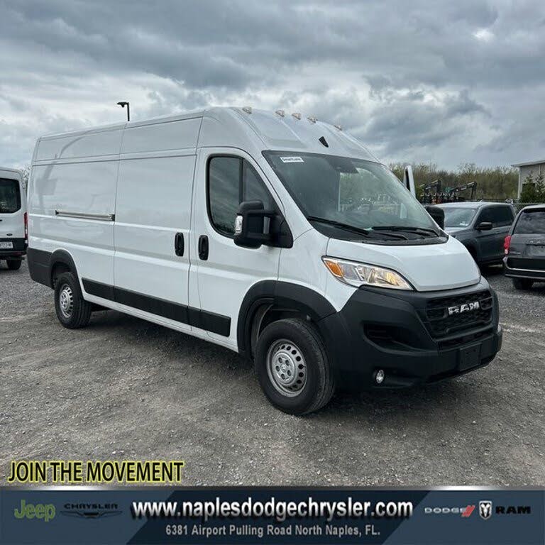 Used RAM ProMaster 3500 Tradesman 159 High Roof Extended Cargo Van FWD ...